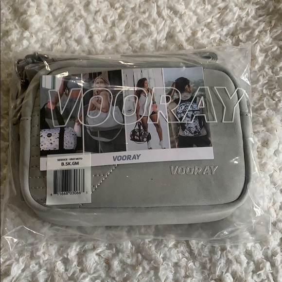 Vooray | Bags | Vooray Sidekick Small Purse Gray Moto | Poshmark